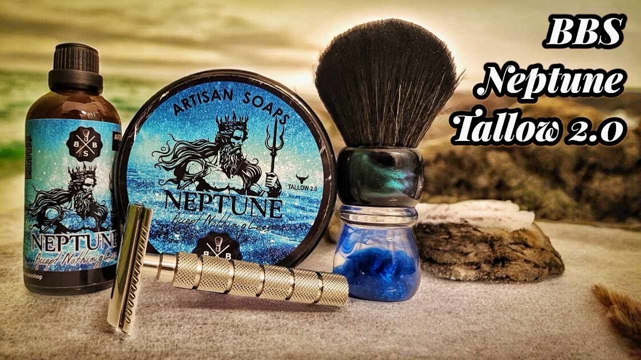 💈BBS - Neptune (Tallow 2.0) 💈Alpha Outlaw Razor 💈Yaqi Ocean 28mm - YouTube