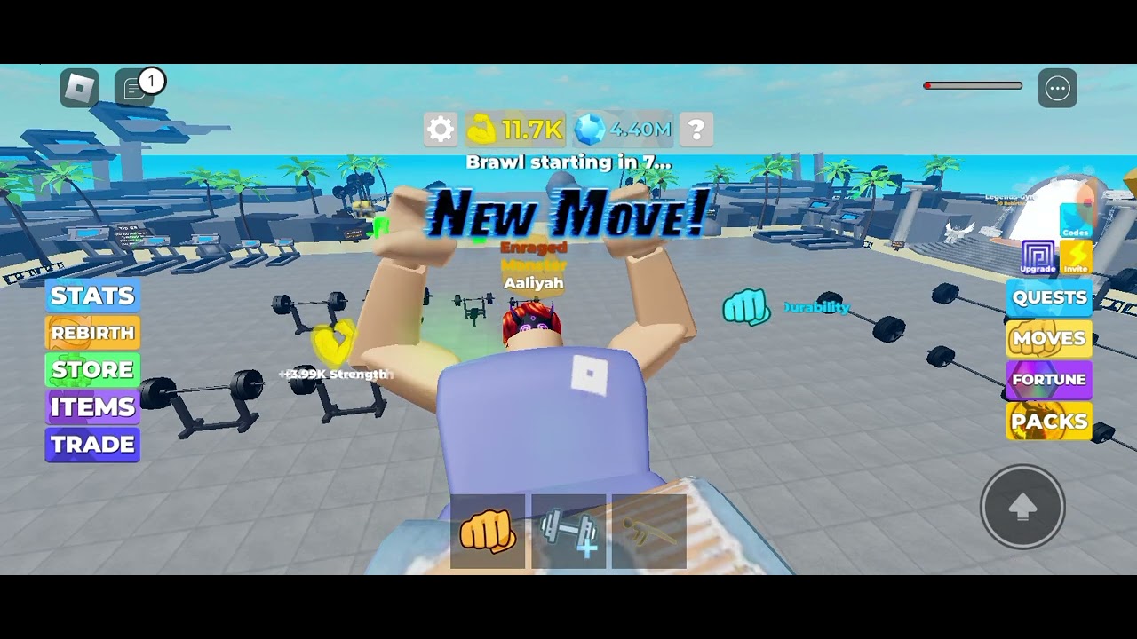 Come Workout With Me Roblox Muscle Legends - YouTube