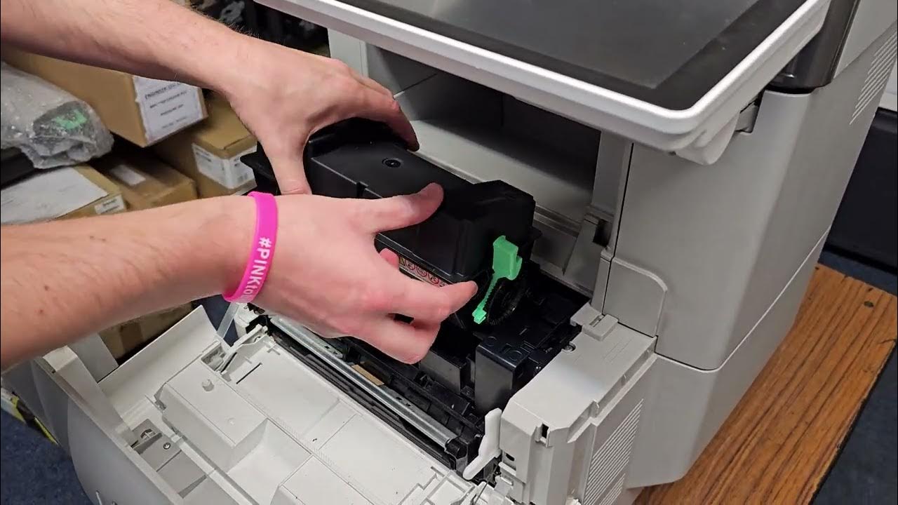 Replacing Toner Ricoh MP 501 And MP 601 - YouTube