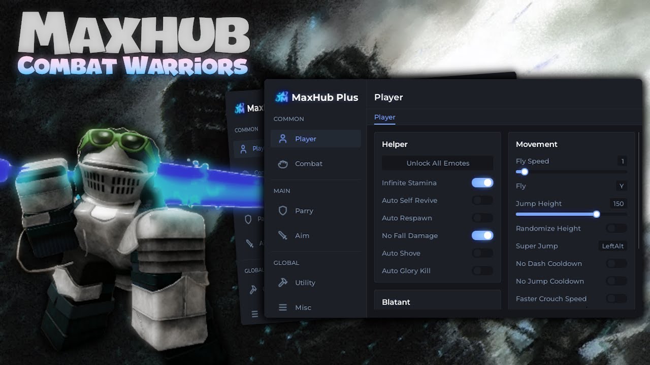 Combat Warriors Script | Ragebot, Auto parry, Anti parry, Free | Maxhub ...