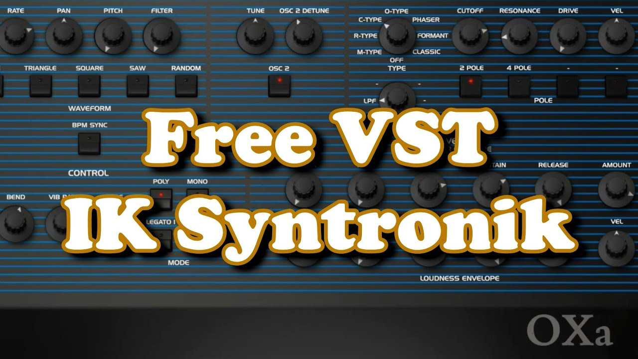 Free VST instrument - IK Syntronik (2019) - YouTube