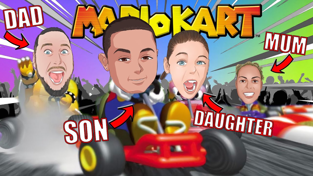 FAMILY RACING BATTLES in Mario Kart 8 Deluxe on Nintendo Switch Part 11 ...