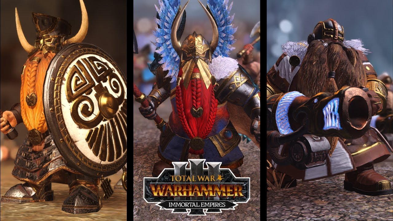 New Dawi Units the Norse Dwarfs Total war warhammer 3 - YouTube