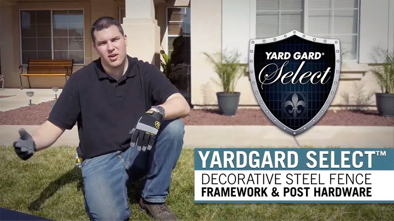 Yard Gard Select - Step 2, Fence Framework Installation - YouTube