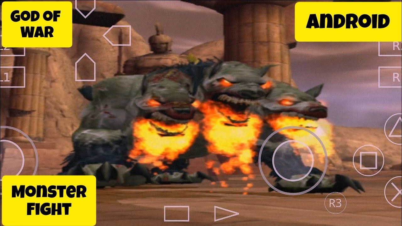 Young Kratos demolished 3 head Monster gow remastered aethersx2 ...