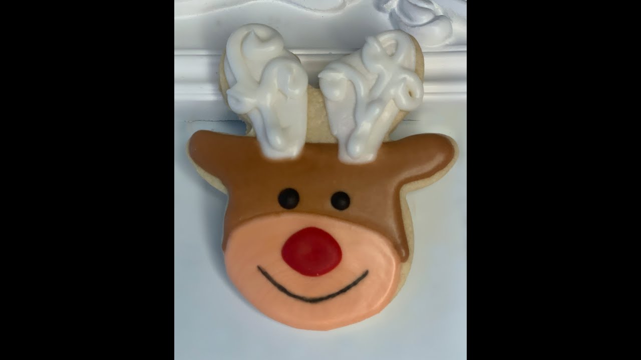 Reindeer Sugar Cookies with Royal Icing - YouTube