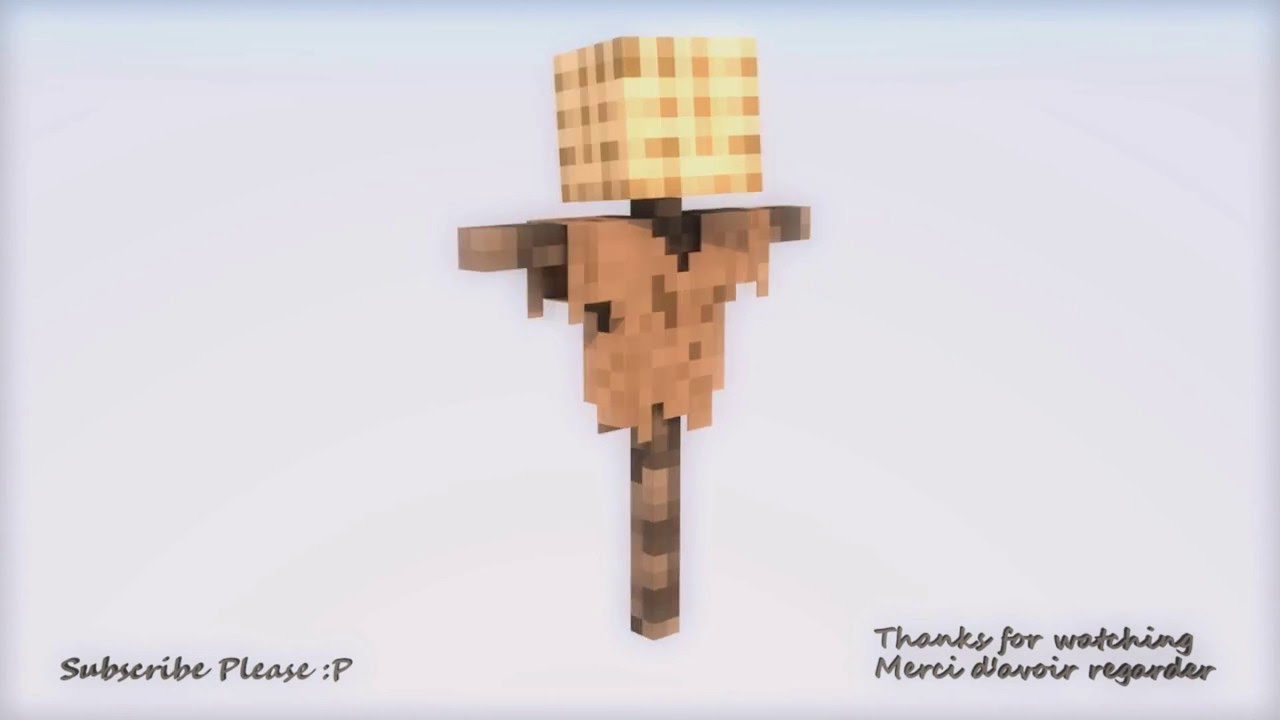 Scarecrow Minecraft - Model Free Download [Cinema 4D] - YouTube
