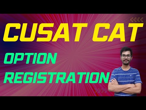 #CUSAT CAT #OPTION REGISTRATION - YouTube