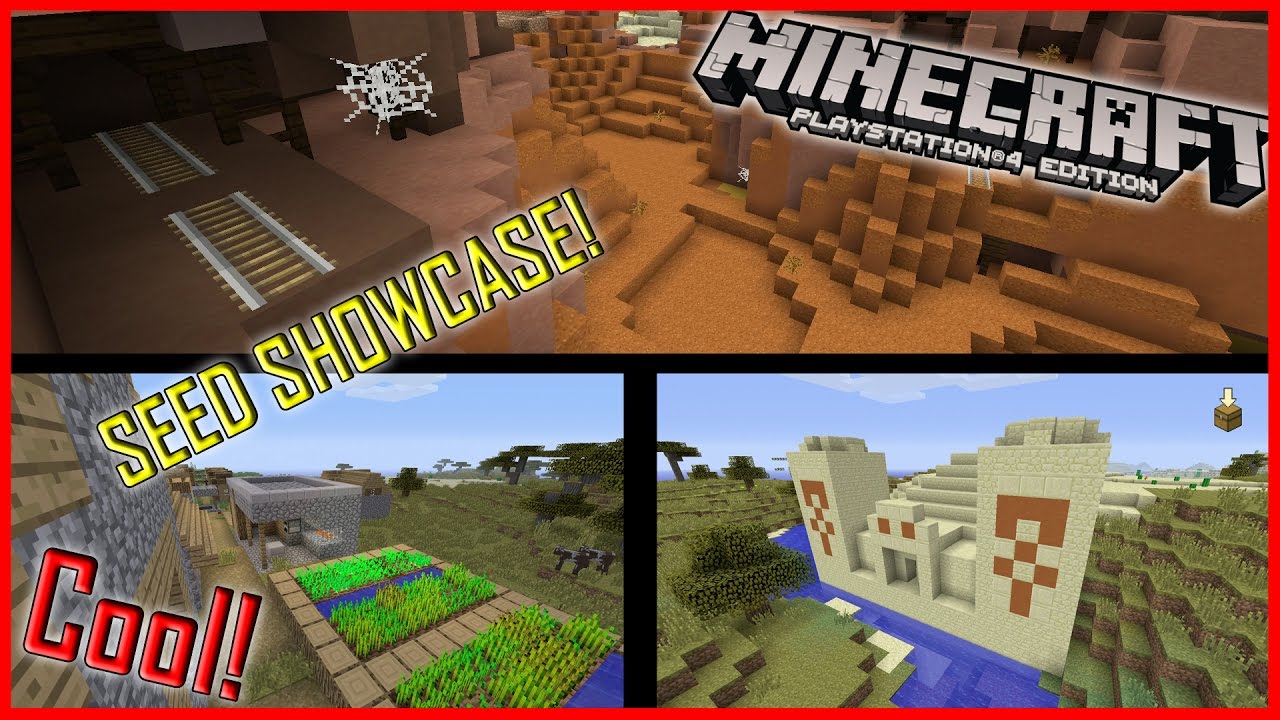 Minecraft (PS4/XboxOne) Cool Seed Showcase! (Mesa and Desert Temple ...