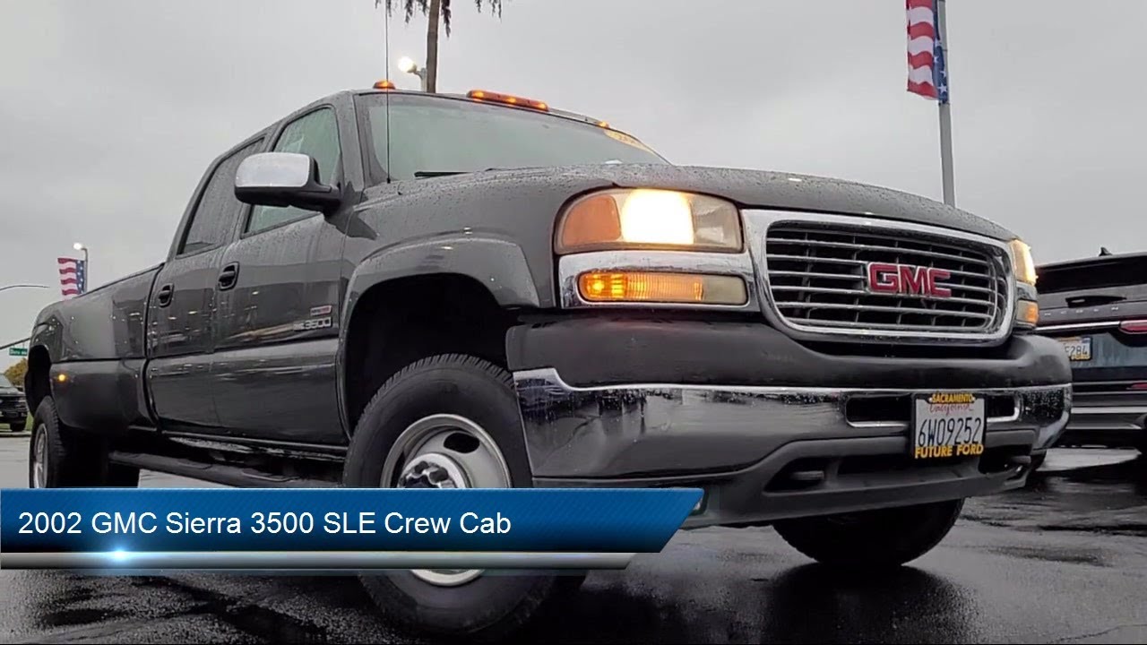 2002 GMC Sierra 3500 SLE Crew Cab Sacramento Roseville Elk Grove Folsom ...