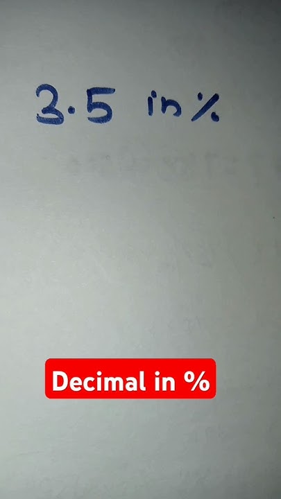 express decimal number in percentage #decimals #number #percentage #maths #reasoning #arithmetic ...
