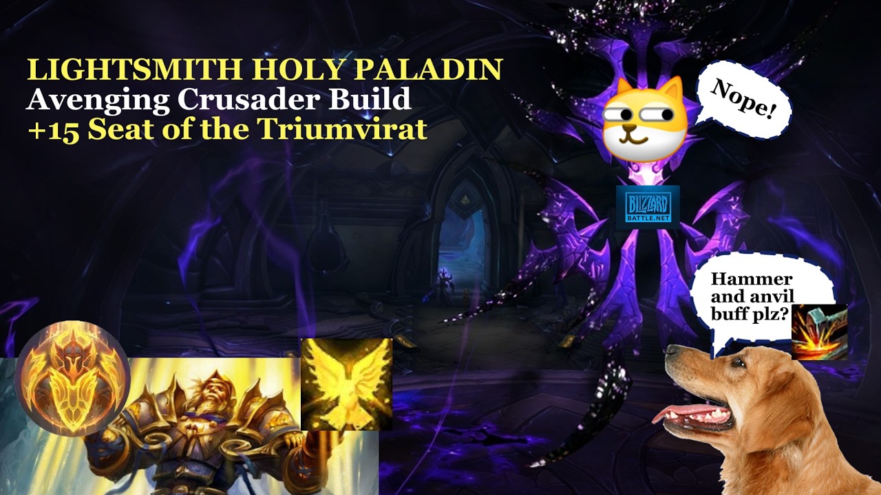 Seat of the Triumvirate +15 | Lightsmith Holy Paladin PoV | M+ | WoW ...