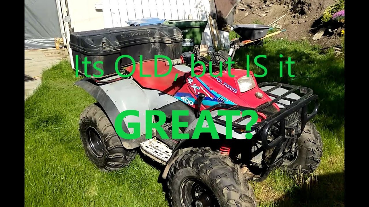 Old Polaris ATV review! (1994 400L) - YouTube