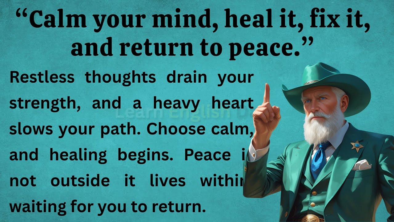 Improve Your English Calm your mind, heal it, fix it, and return to ...