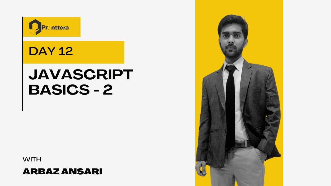 Day 12 Javascript Basics 2 Youtube
