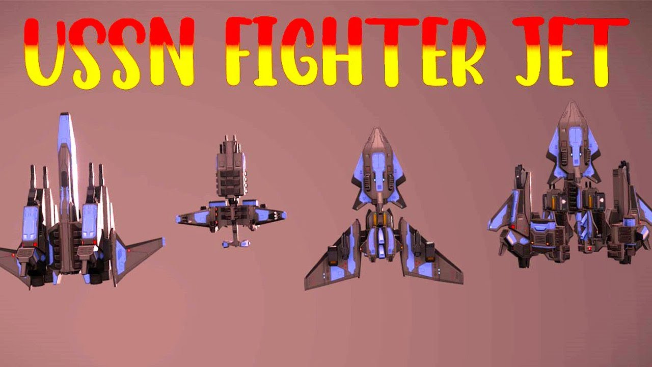 USSN Modular Fighter Jet 3D Model | #my3dstudio - YouTube