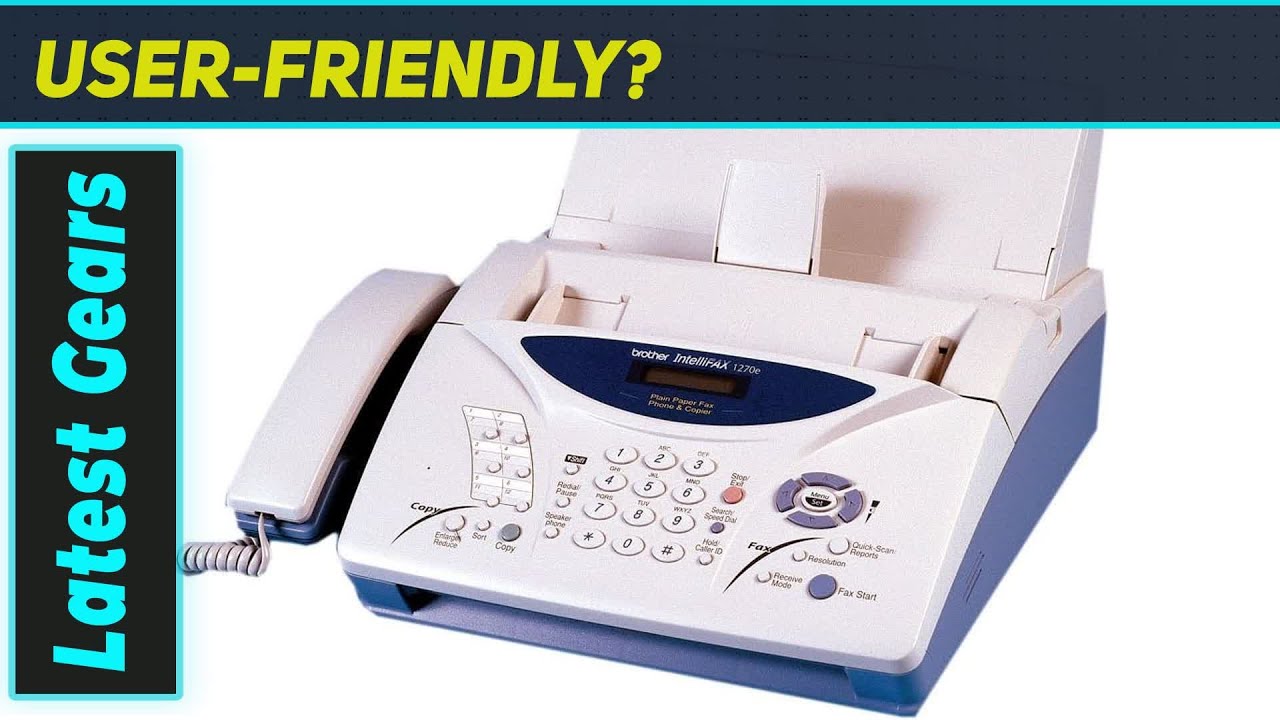 Brother PPF1270e IntelliFax: The Ultimate Office Fax Machine - YouTube