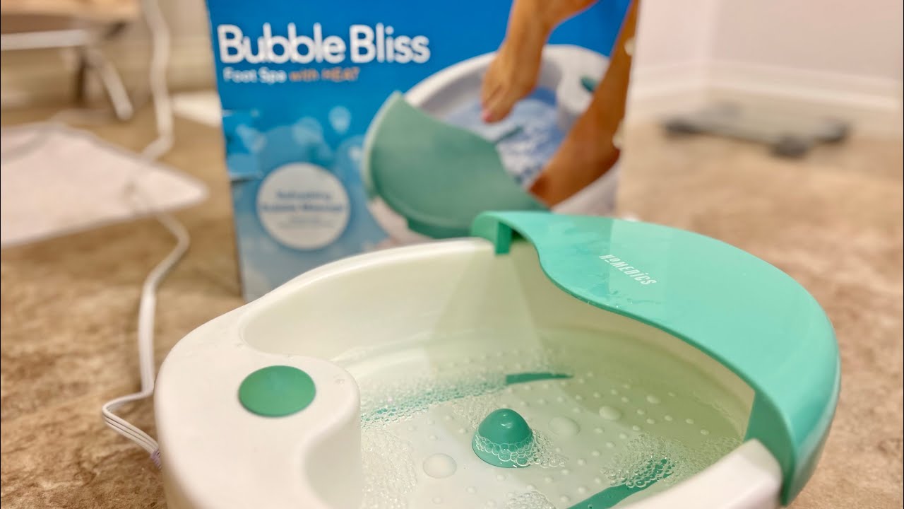 Bubble bliss foot spa review - YouTube