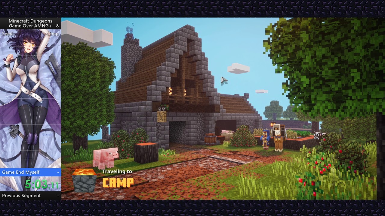 Minecraft Dungeons | Game Over AMNG+ in 12:09.483 (OLD WR) | PC - YouTube