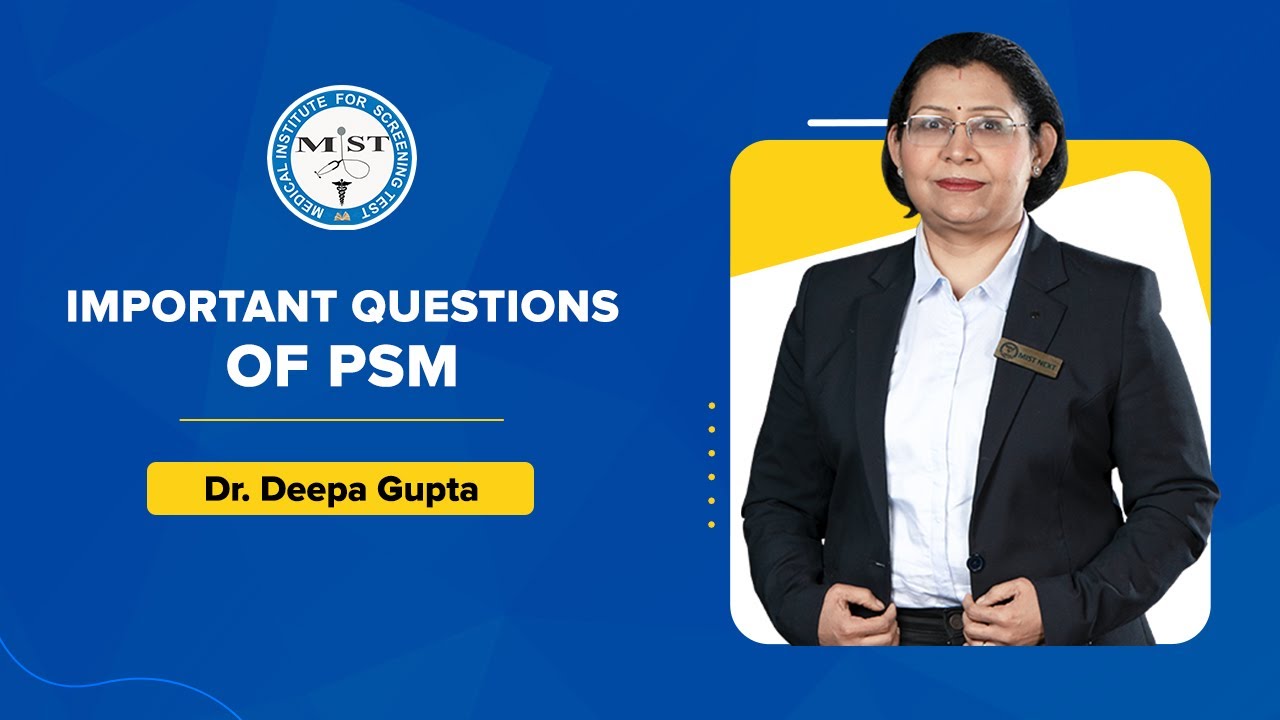 Important Questions of PSM & Exclusion Method | Dr. Deepa Gupta | MIST ...