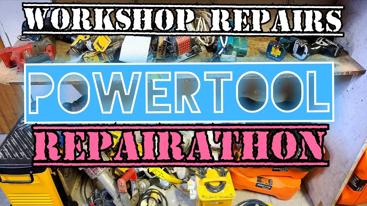 A Day in the workshop repairing Power tools, Kango, Metabo, makita ...