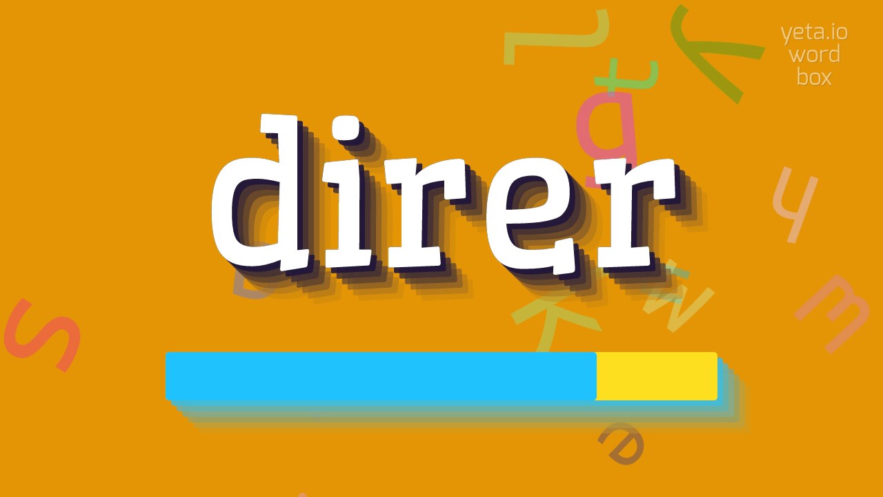 DIRER - HOW TO PRONOUNCE IT? #direr - YouTube