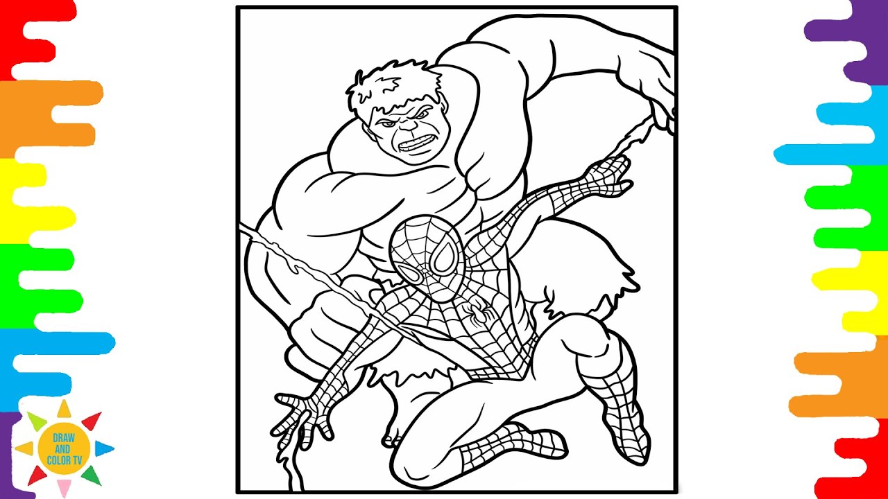 Spider-Man & Hulk Coloring Pages | Superheroes Coloring | Culture Code ...