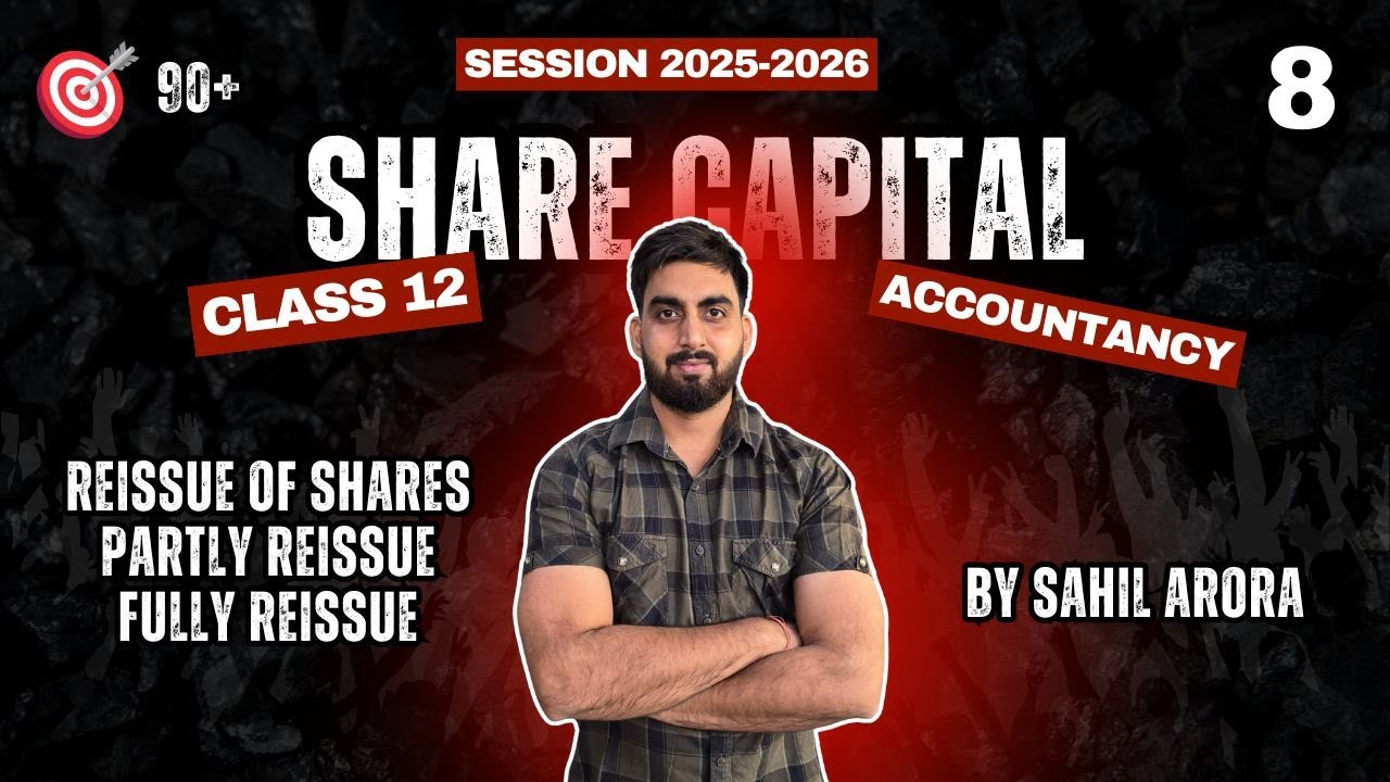 Share Capital | Reissue of shares | Class 12 Accountancy | Part 8 - YouTube