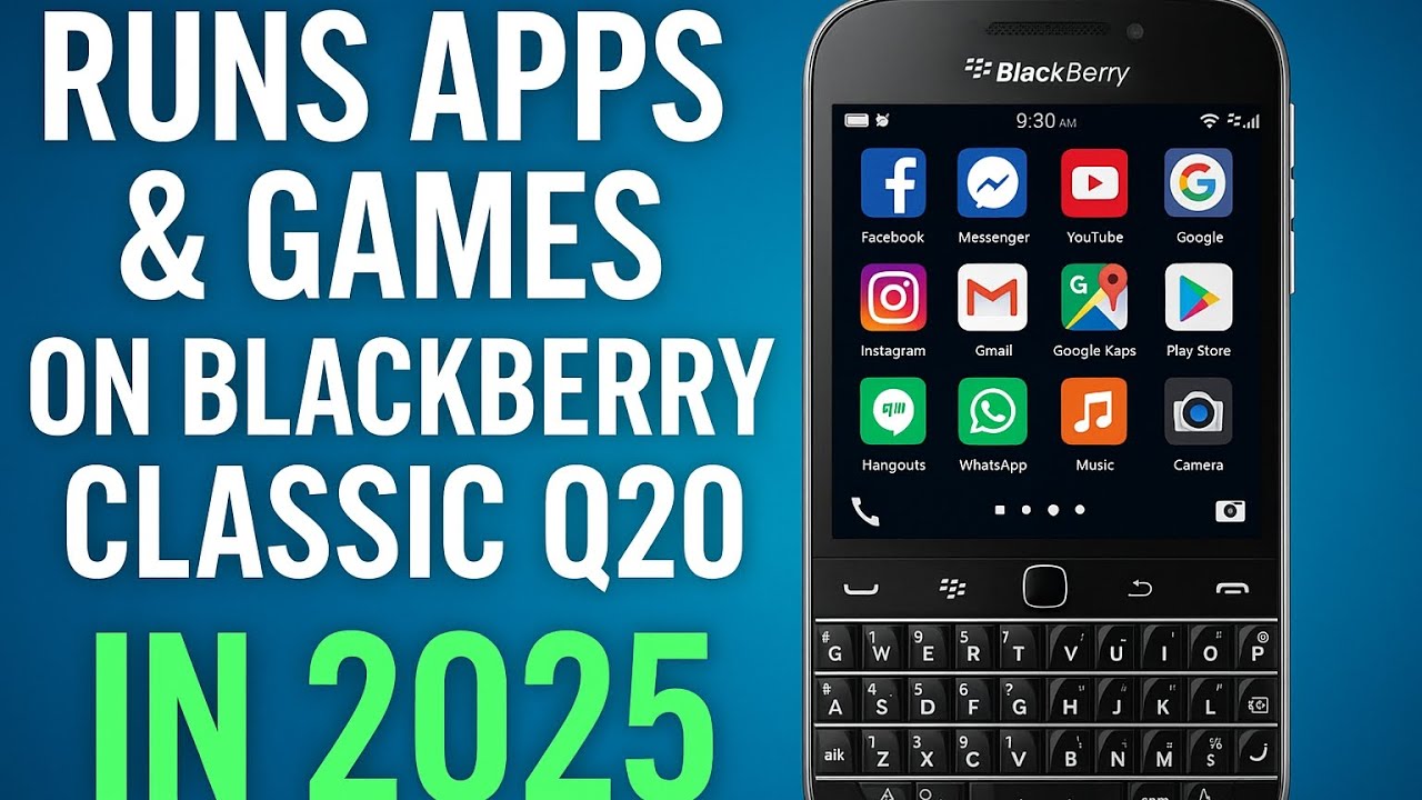 Blackberry classic Q20 still runs Apps and Games in 2025 - YouTube