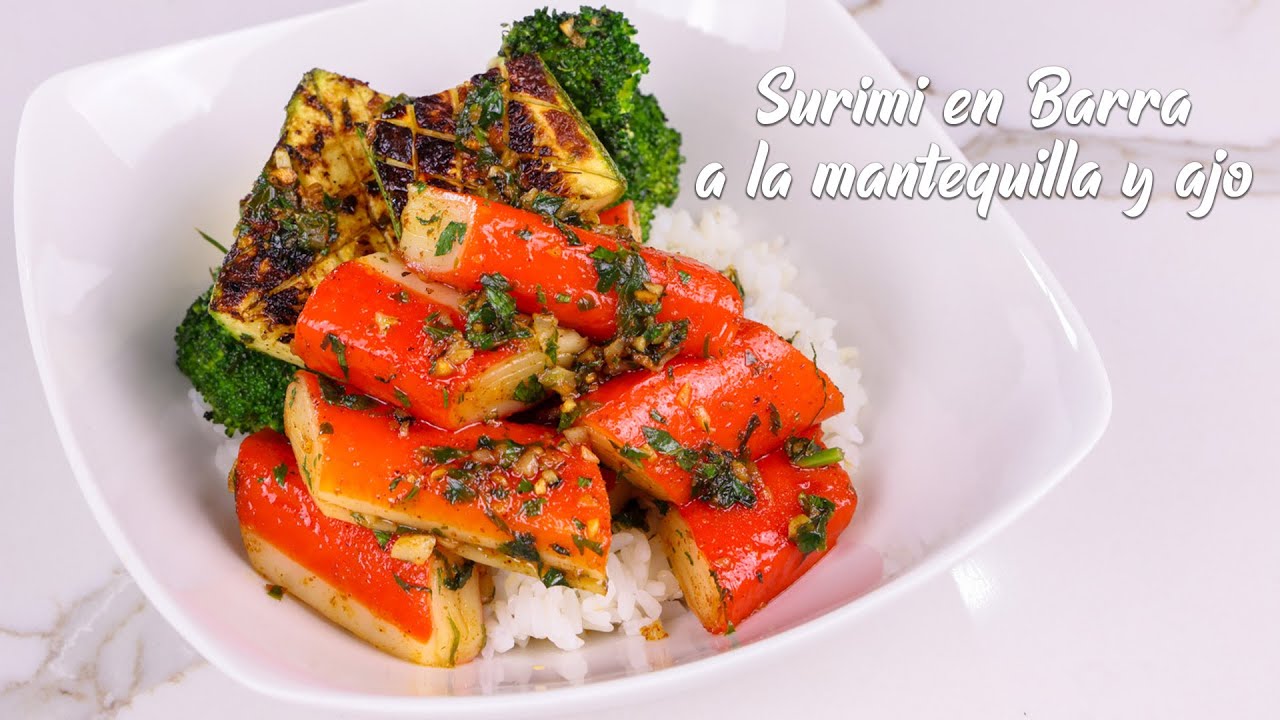 Receta: 𝗦𝘂𝗿𝗶𝗺𝗶 𝗲𝗻 𝗕𝗮𝗿𝗿𝗮 𝗡𝗲𝗽𝘁𝘂𝗻𝗼 con ajo y matequilla🍣 - YouTube