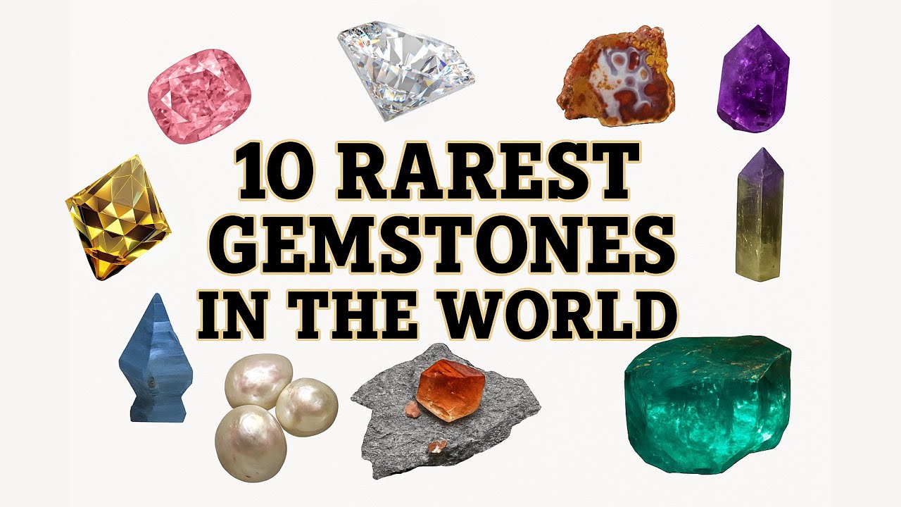The 10 Rarest Gemstones in the World - YouTube
