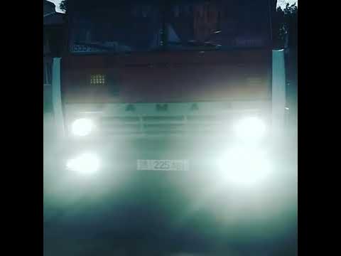 Диодные фары на Камаз! - YouTube