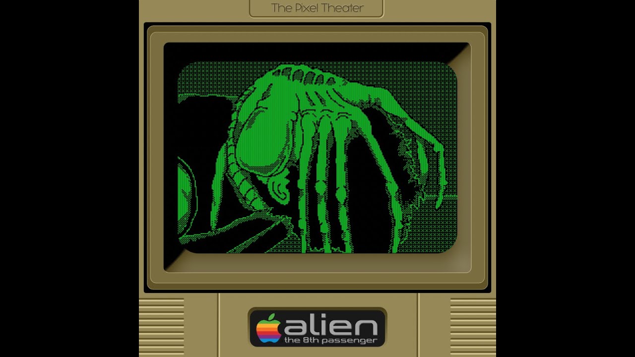 Alien - Apple II monochrome - YouTube