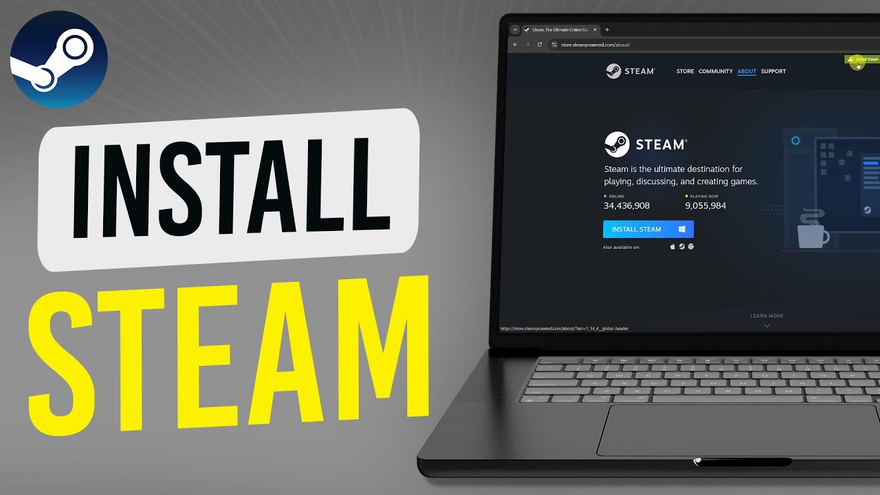 How To Download Steam On Windows PC & Laptop - YouTube