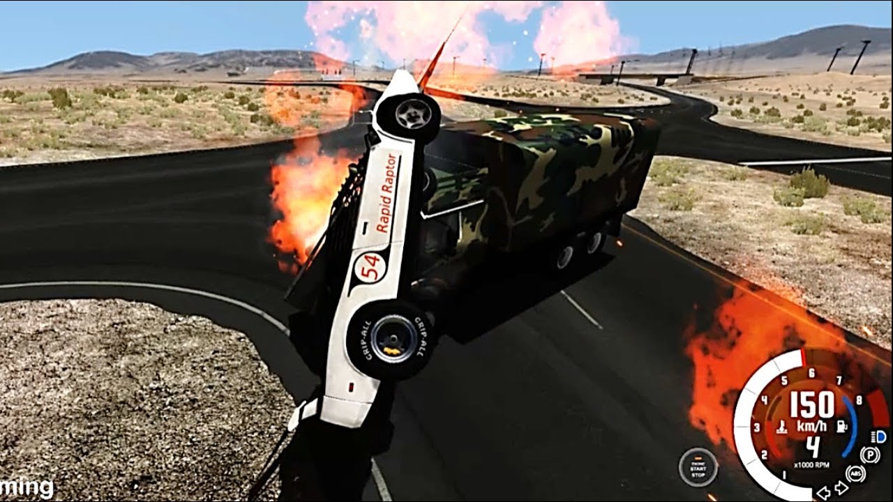 BeamNG.drive Nuclear Bomb Accidents | Nukes | YoLo Gaming - YouTube