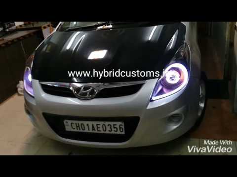 HYUNDAI I20 CUSTOM HEADLIGHT PROJECTOR + DRL (TYPE-1)