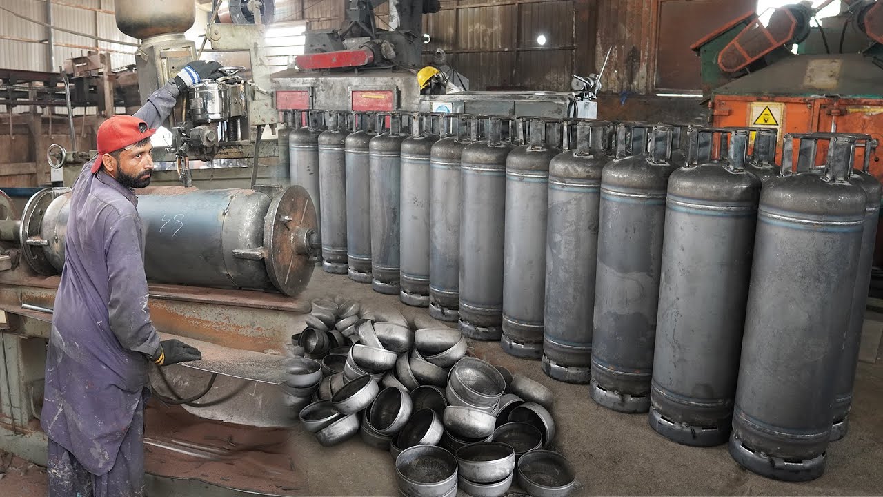 How to Make High Pressure LPG Gas Cylinders Inside The Factory ...