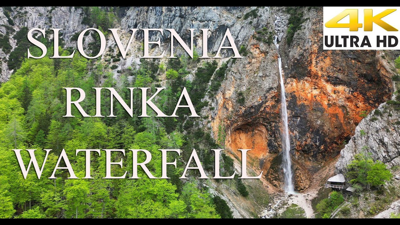 Rinka waterfall, Slovenia. Cascada Rinka, Slovenia. 4k footage. - YouTube