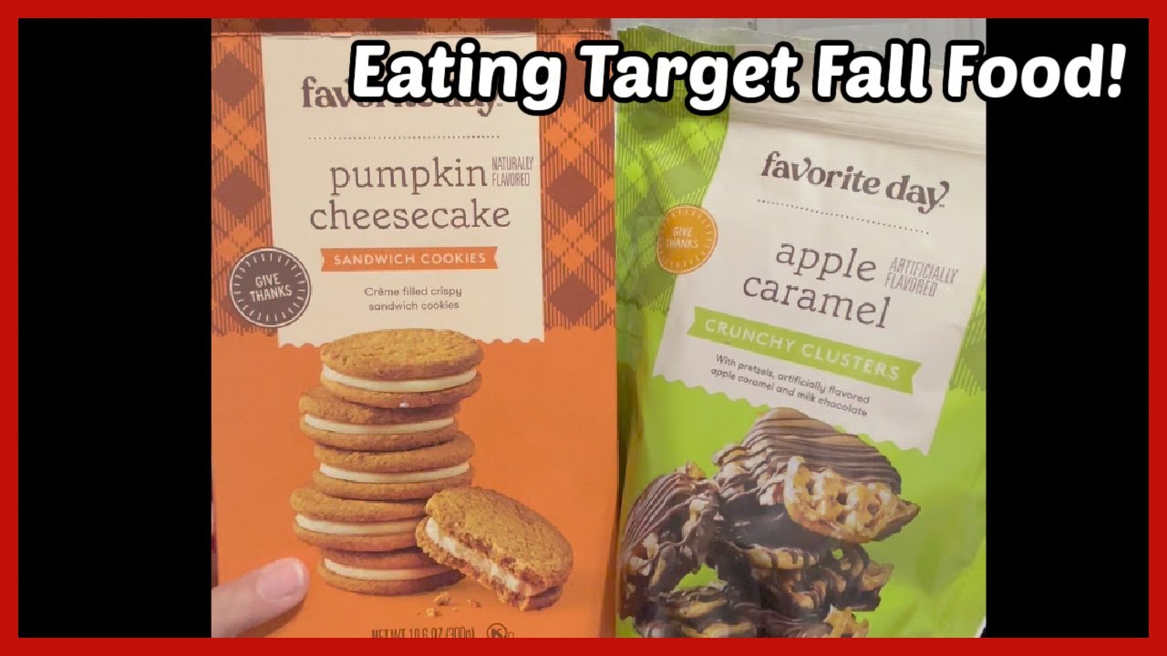 EATING FALL SNACKS FROM TARGET / EAT WITH ME / FIRST IMPRESSIONS ...