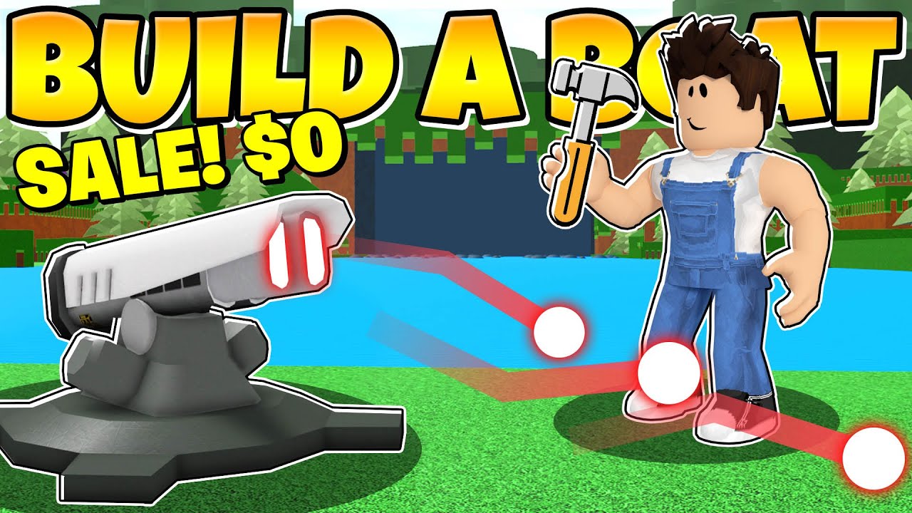 HOW TO GET THE LASER CANNON FOR FREE!? Build a Boat - YouTube
