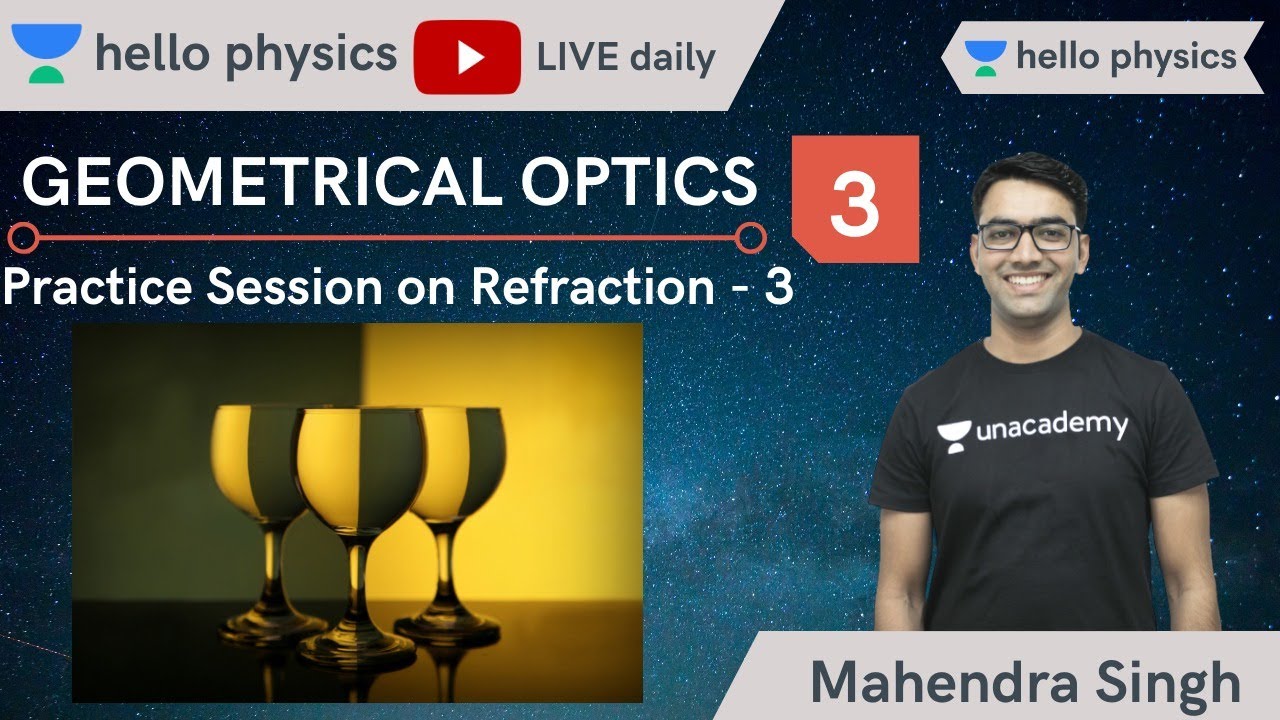Hello Physics: Geometrical Optics - Refraction | Practice Session - 3 ...