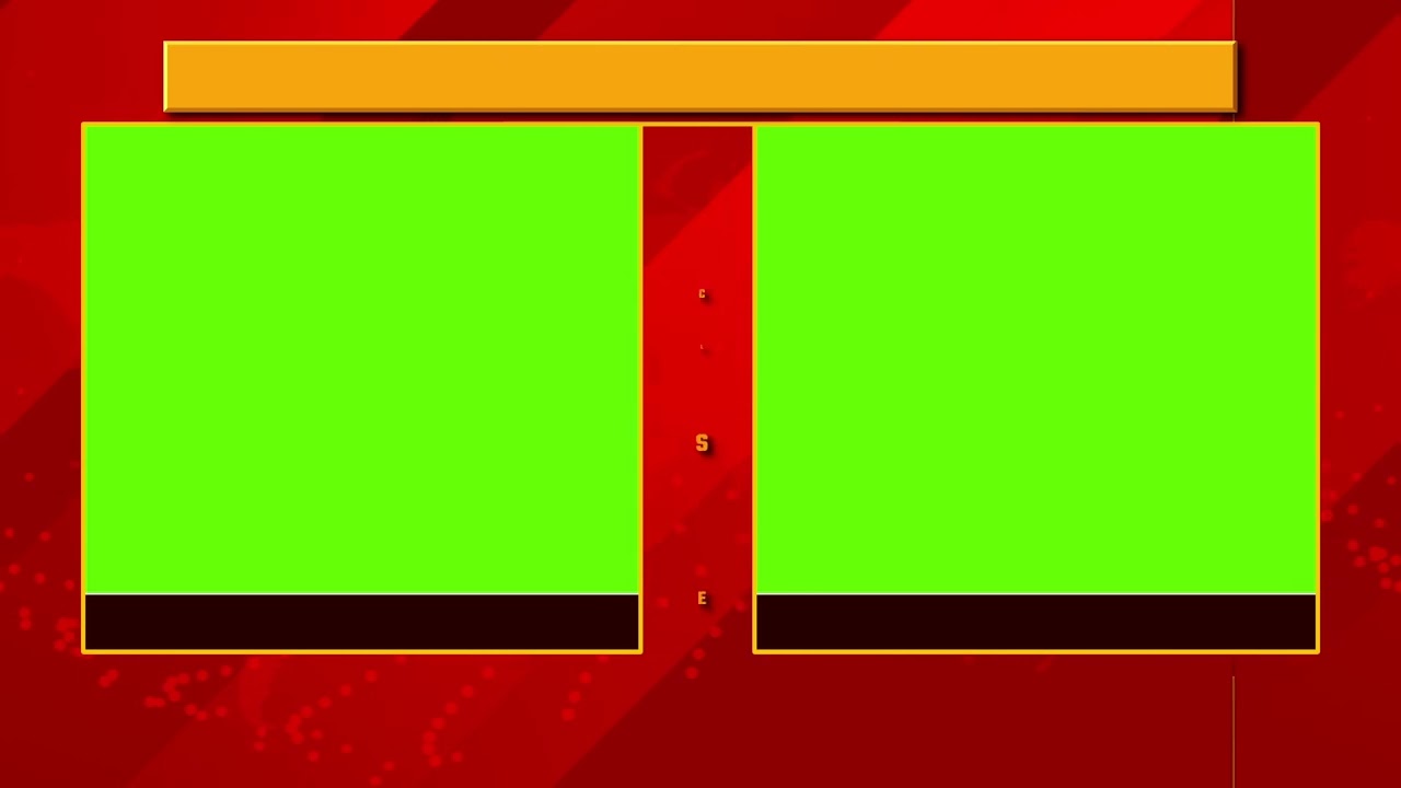 Green Screen 2 Window Formate Debate News after effects template - YouTube