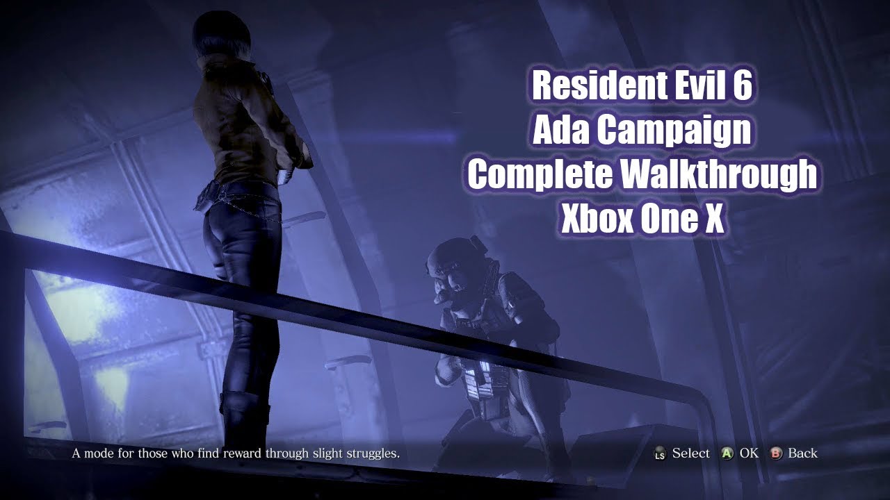 Resident Evil 6 - Ada Complete Campaign - Xbox One X - YouTube