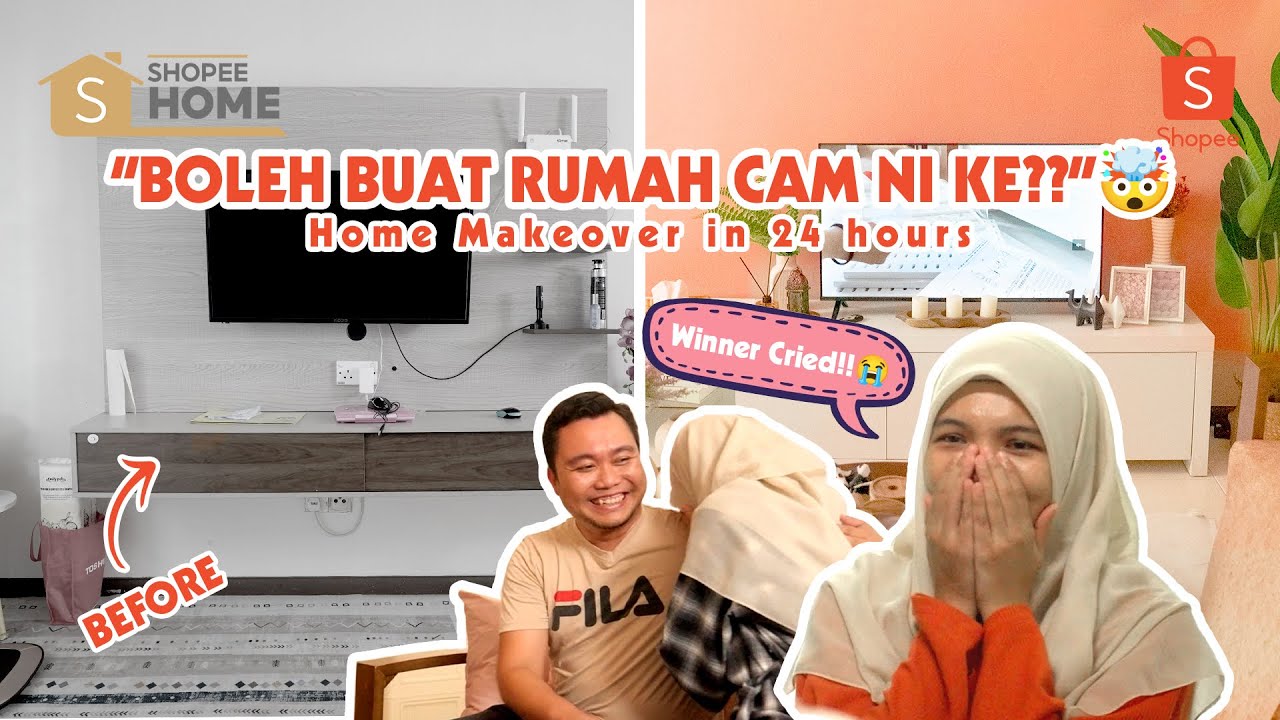 Living Room Makeover In 24 hours! | cozy & stylish I Shopee Home ...