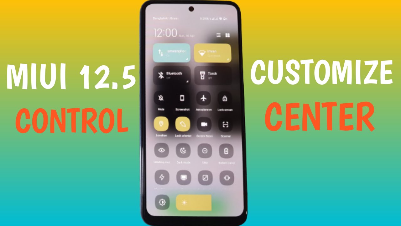 MIUI 12.5 Change Control Center - Customize Miui 12.5 Control Center On ...