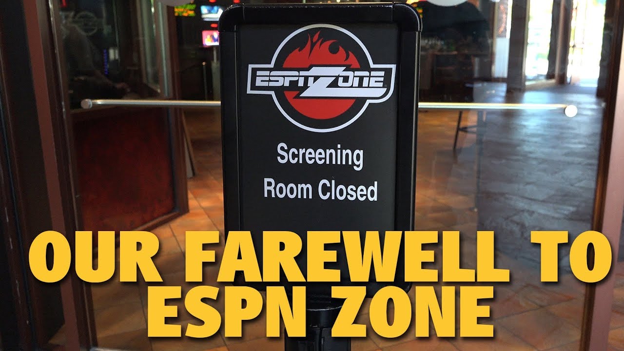 Our Farewell to ESPN Zone | Downtown Disney | Disneyland Resort - YouTube