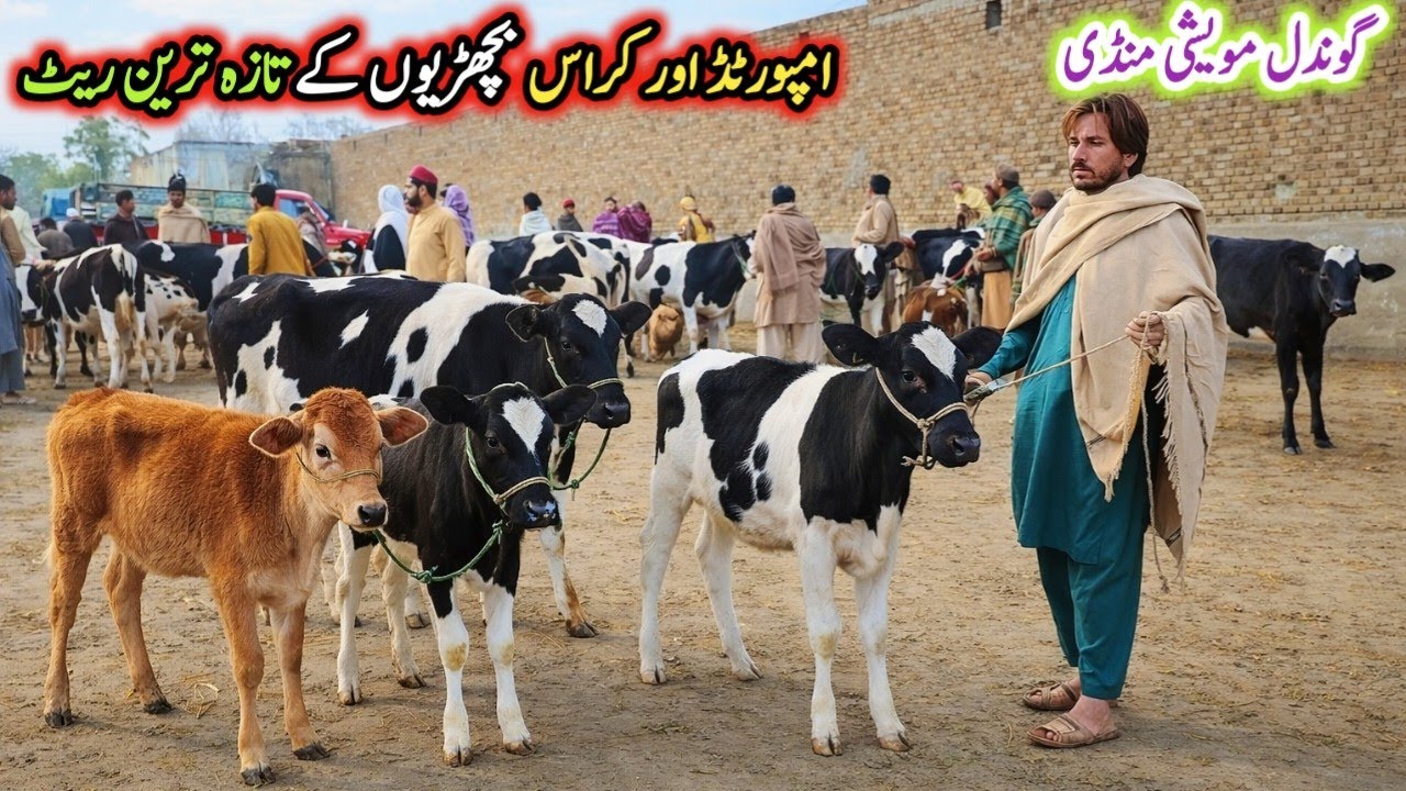 Today Gondal Mandi latest update07April2026!imported heifers Fresh Rate ...