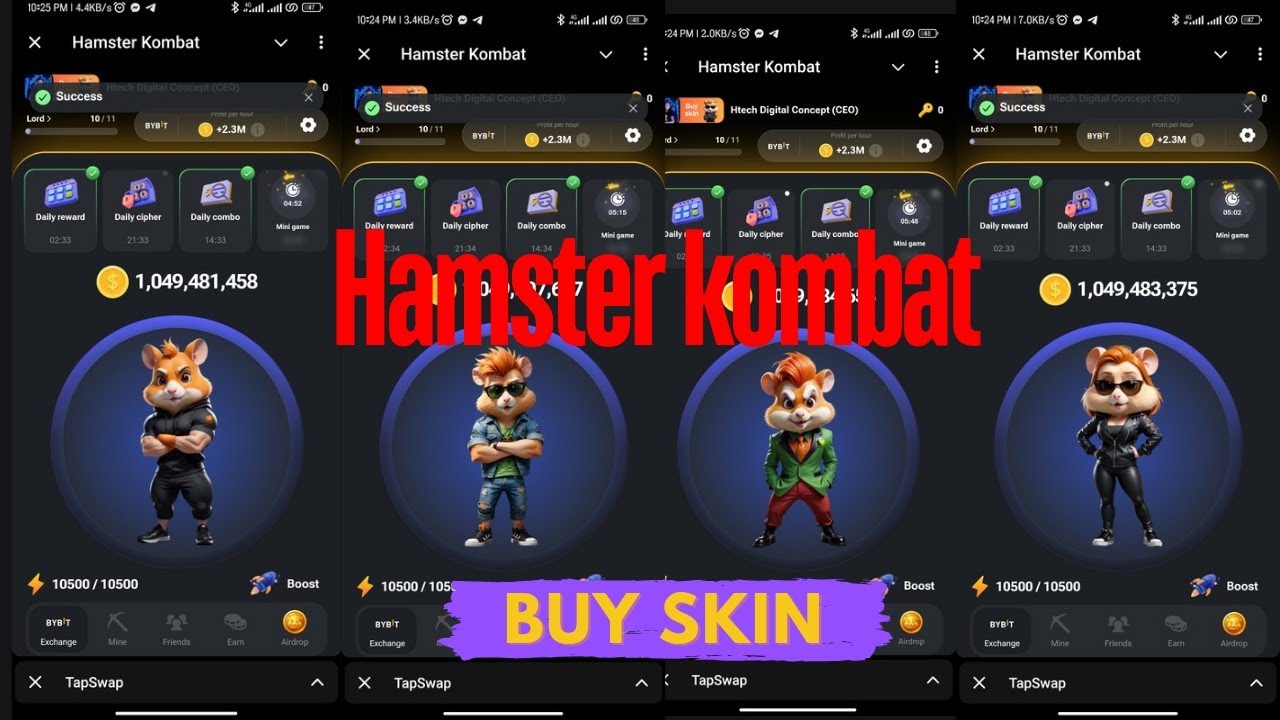 hamster kombat Skin: Unlock New Skins in hamster Everything You Need to ...