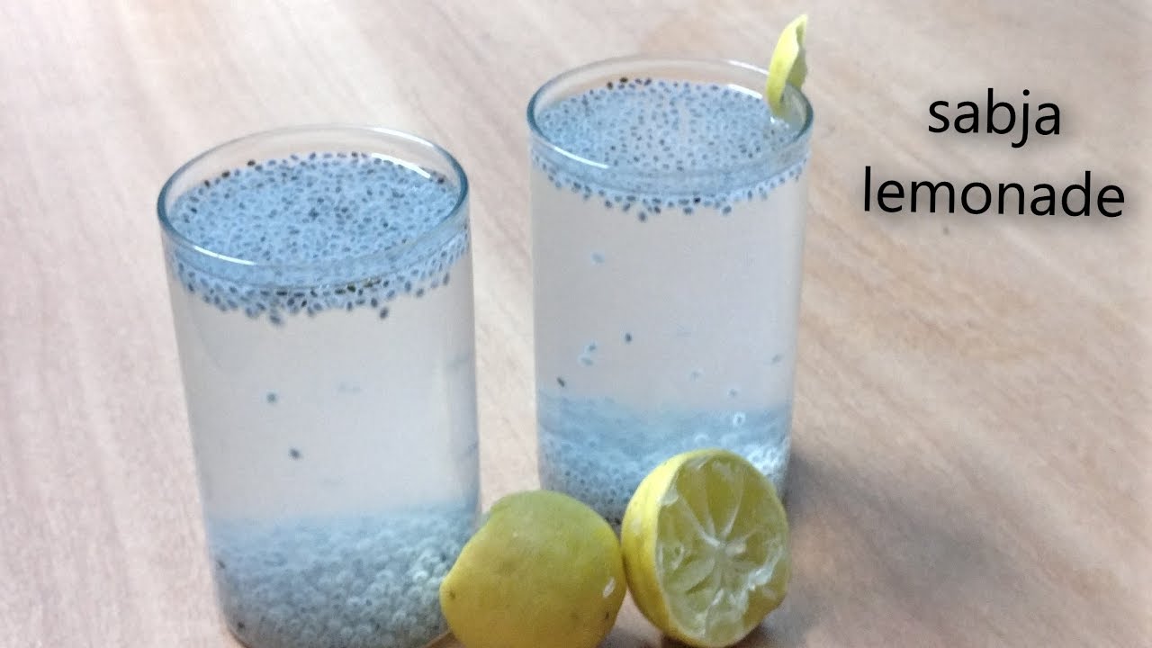 SUMMER SPECIAL sabja lemonade| basil-seed lemonade| chia-seed lemonade ...