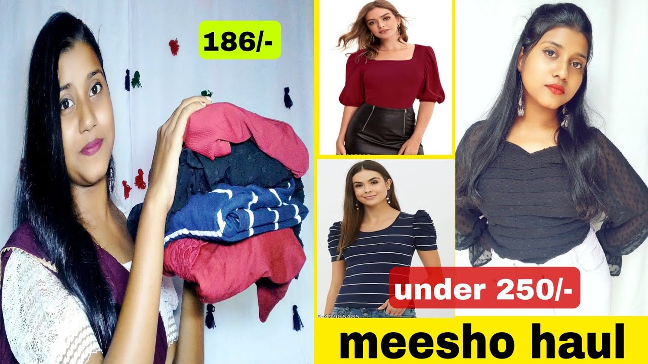 Meesho Tops | Meesho Trendy Tops Haul Under 250rs | messho Haul | # ...